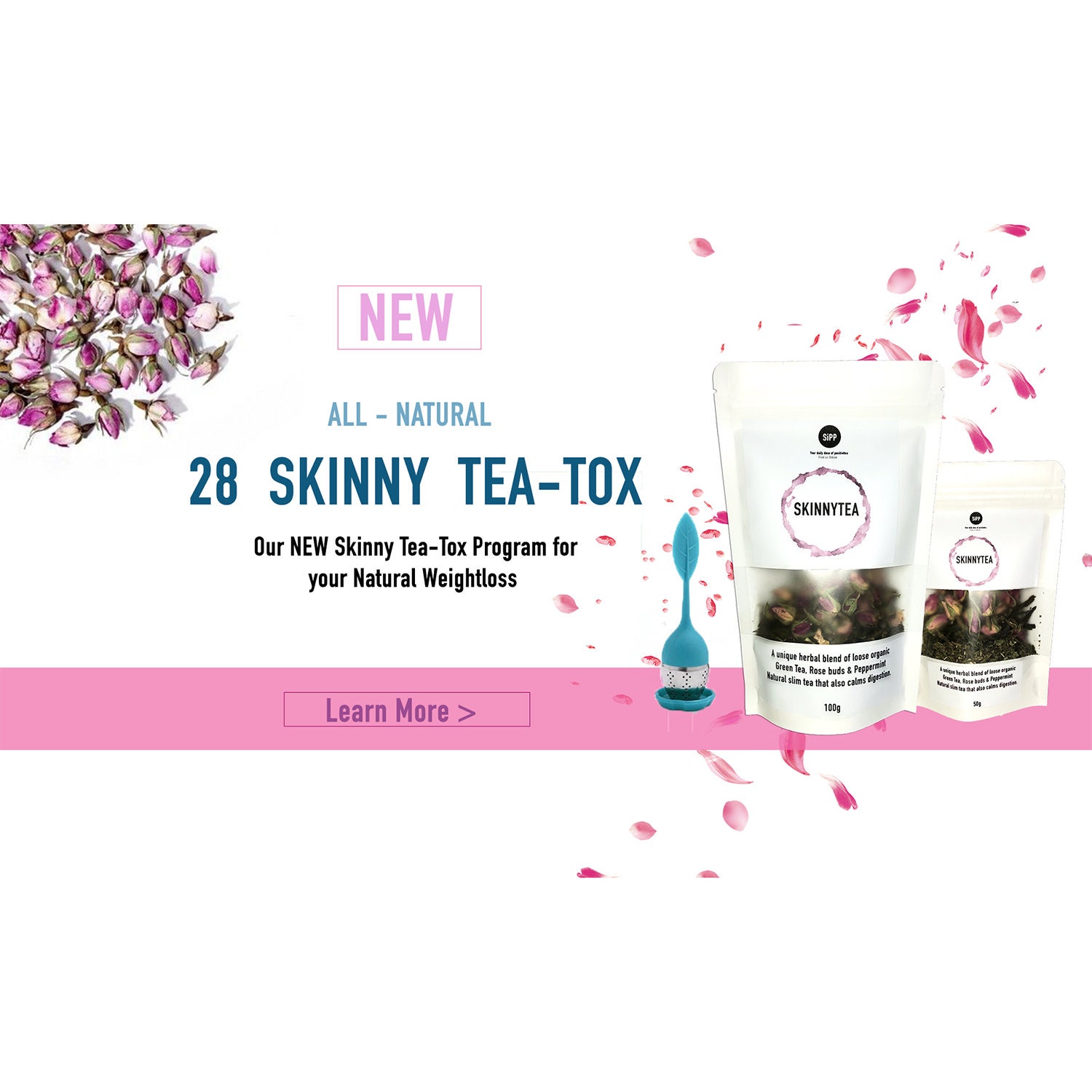 SKINNYTEA - HERBAL TEA - 100% Organic - Etsy