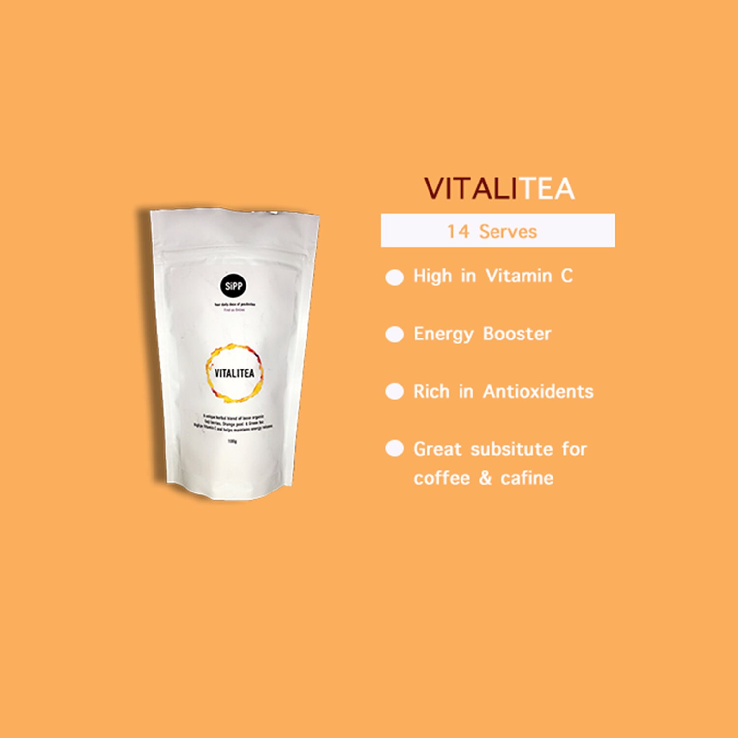 Sipp Tea- VITALITEA - HERBAL TEA - 100% Organic - Etsy