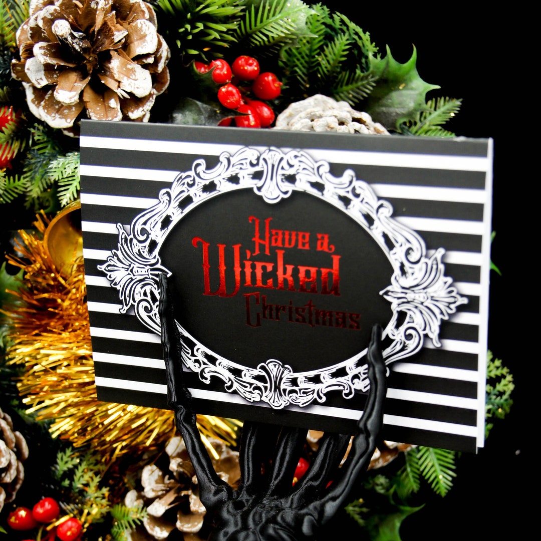 Gothic Christmas Card Have A Wicked Christmas Greetings Card Gothic ...