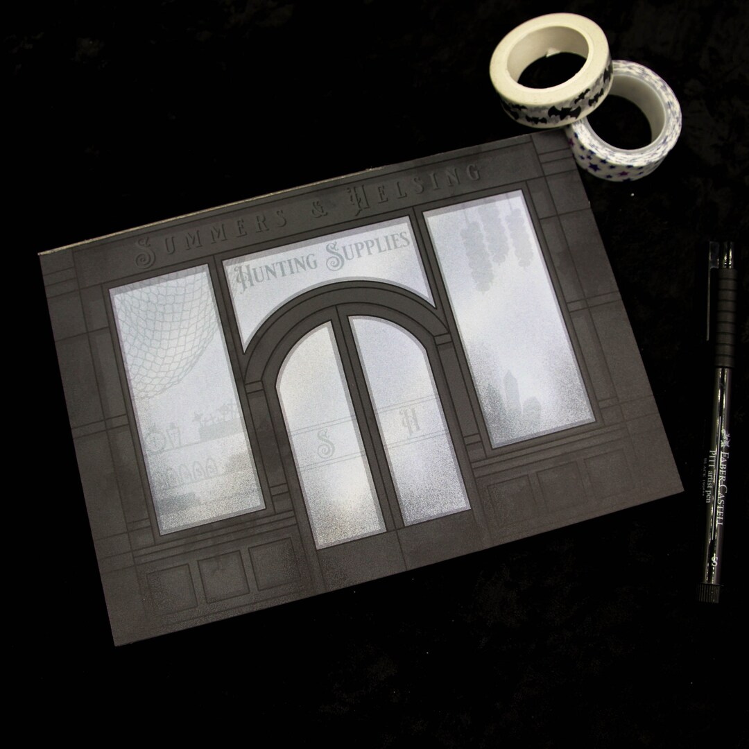 Vampire Hunter A5 Note Pad Gothic Spooky & Alternative Goth Design ...