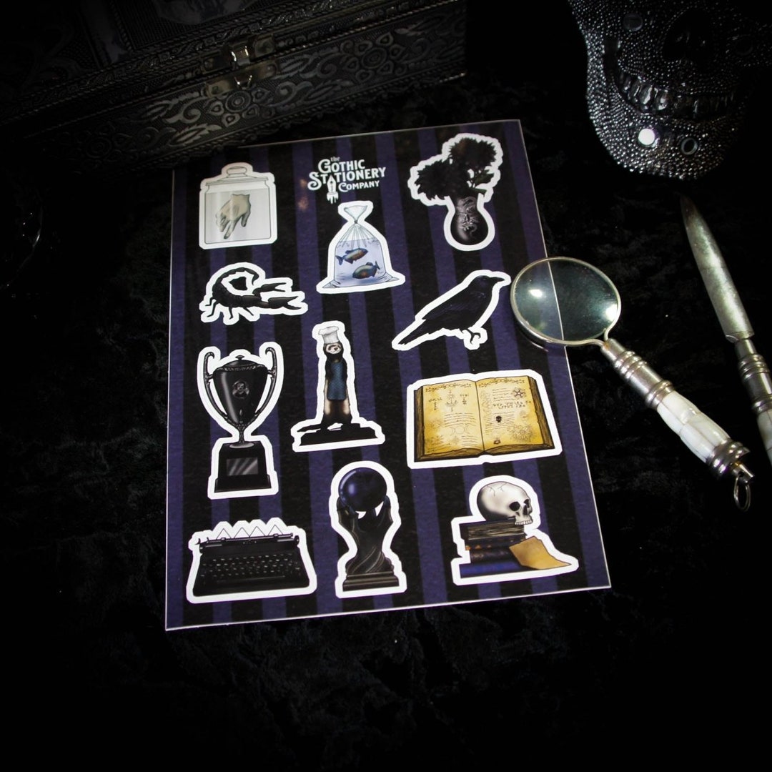 Witch Academia Curios Sticker Sheet Vintage Aesthetic Gothic Decor for ...