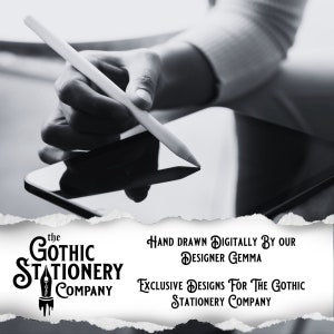 Skeleton Daily Planner: Gothic Aesthetic Stationery for Spooky Office ...