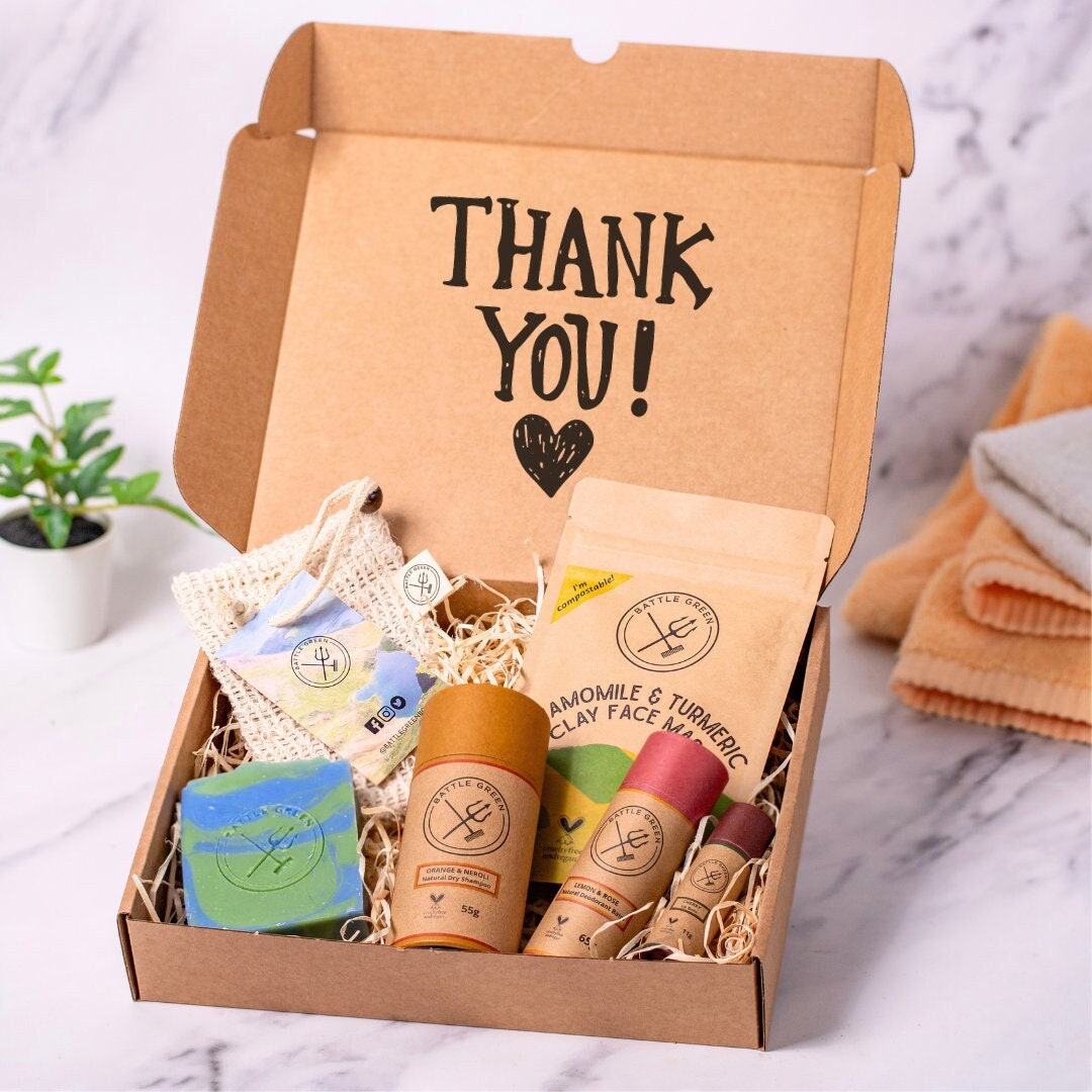 Natural Beauty Hamper - Bath and Body Gift Set With Personalized Thank ...