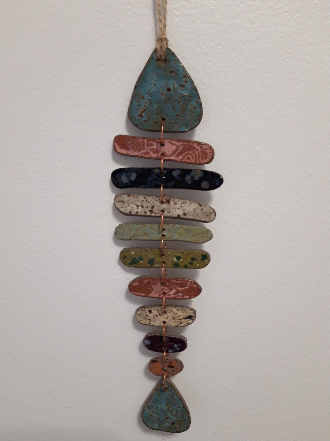 Hand Made Ceramic Fish - Wall Hanging Art - Etsy