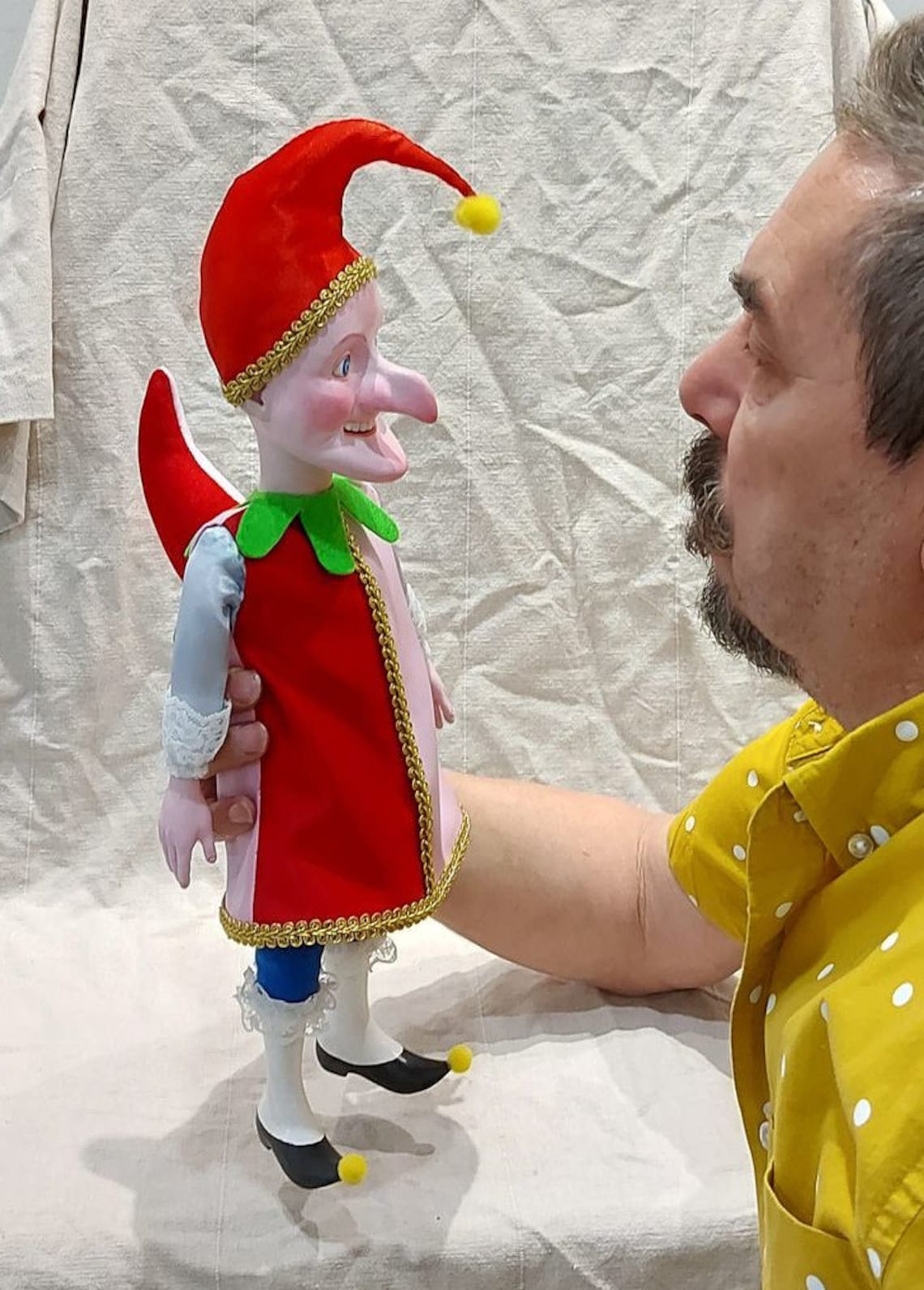 Mr. PUNCH puppet small version 17 inches/45cm | Etsy