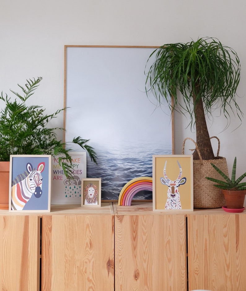 Zebra Poster // Earth Tones // Abstract // Safari // Jungle // Nature ...