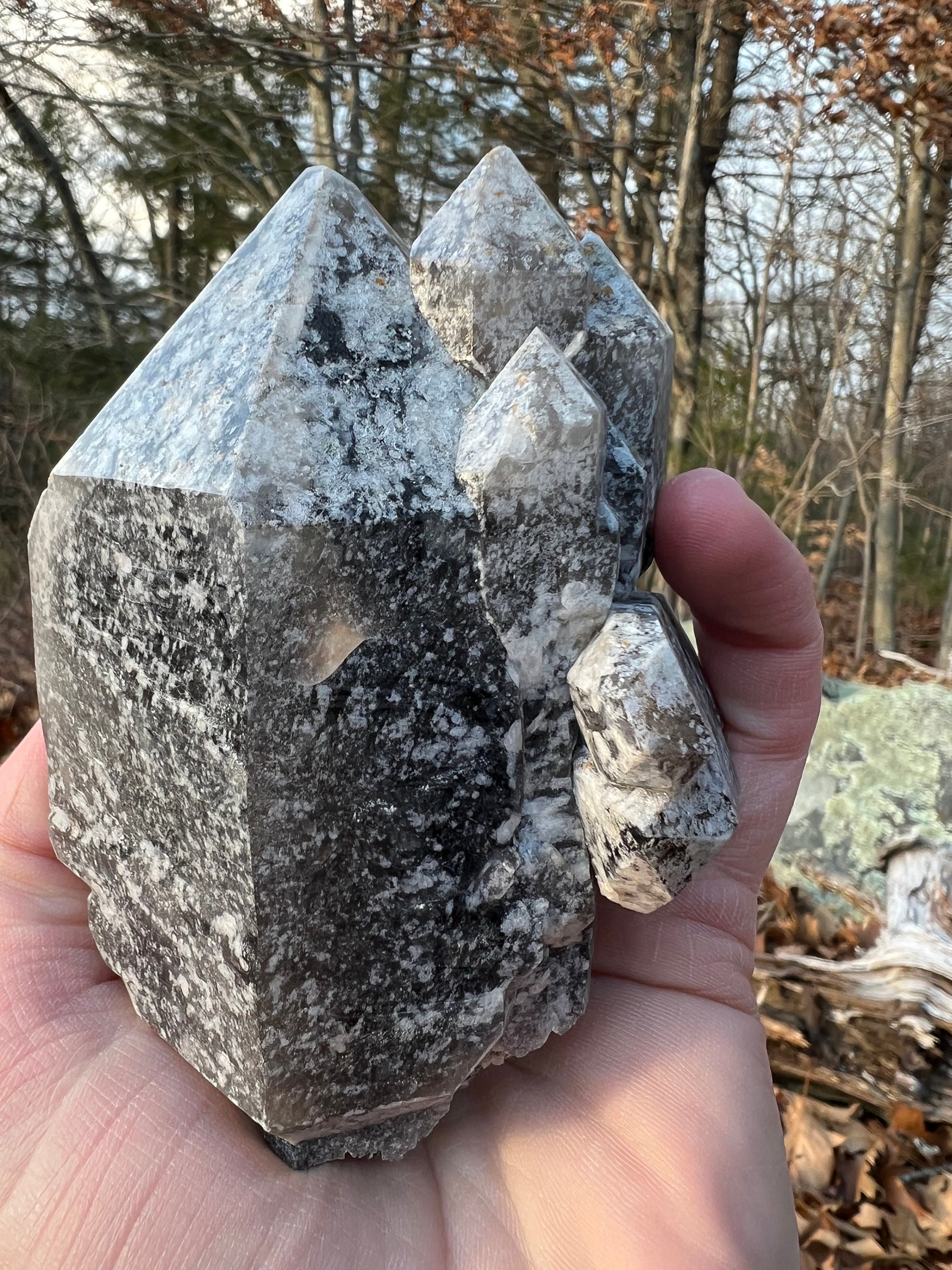 Smokey/ Milky Quartz Crystal - Etsy