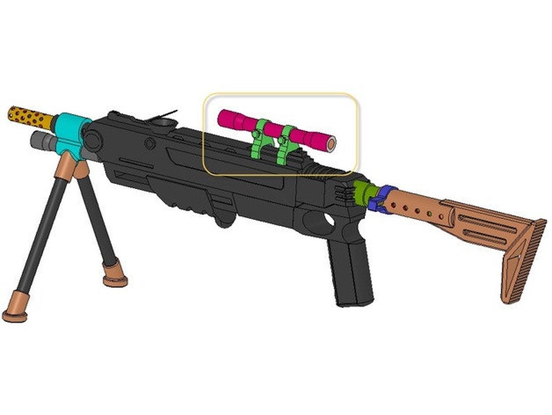 Bug-a-salt Gun 3d Printed Scope and Mount scope Only - Etsy
