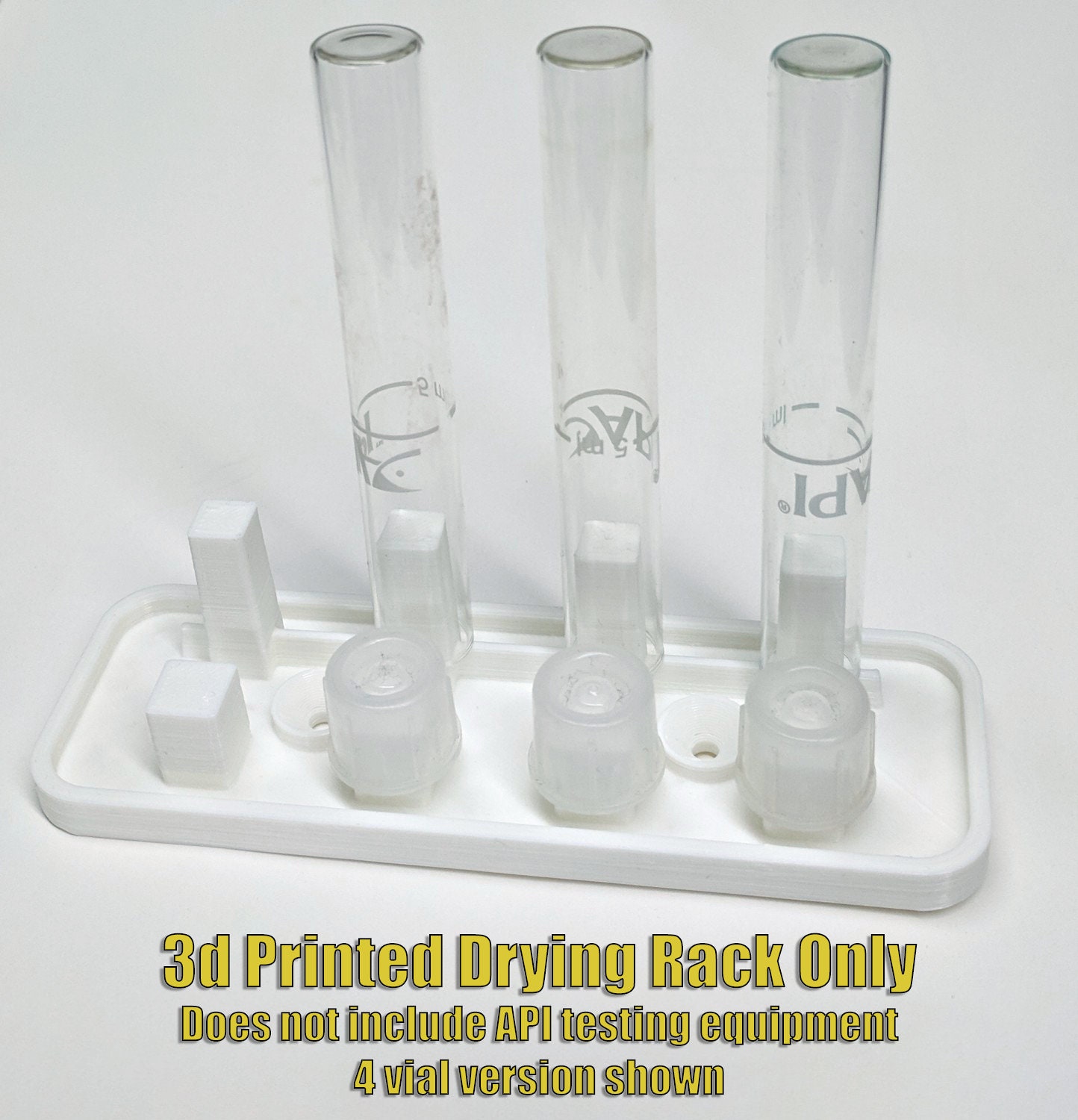 API Test Kit Vial and Cap Drain and Storage 3d Printed Part - Etsy