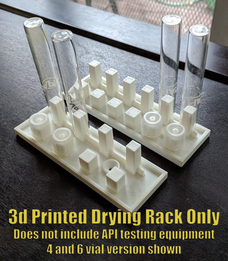API Test Kit Vial and Cap Drain and Storage 3d Printed Part - Etsy