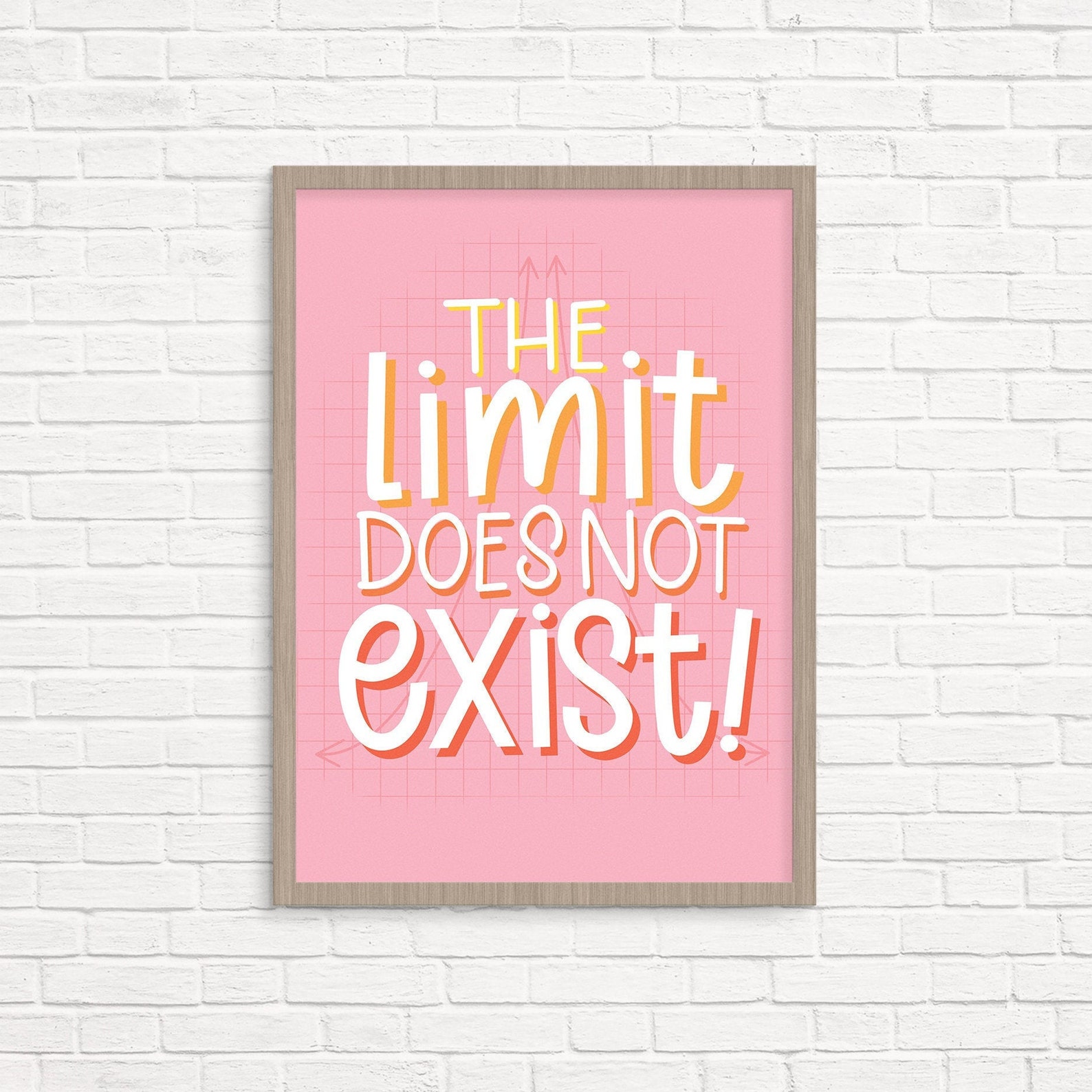 The Limit Does Not Exist | Handlettered Quote | Classroom Decor | Movie ...