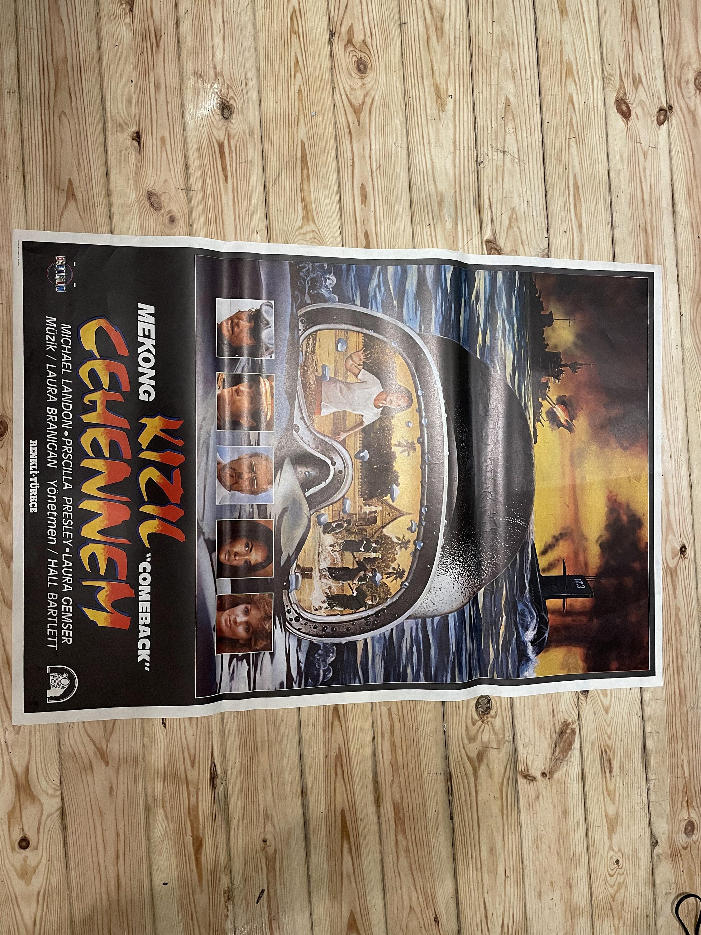 1983 Original One Sheet Turkish Movie Poster. Vintage Poster. Adventure ...