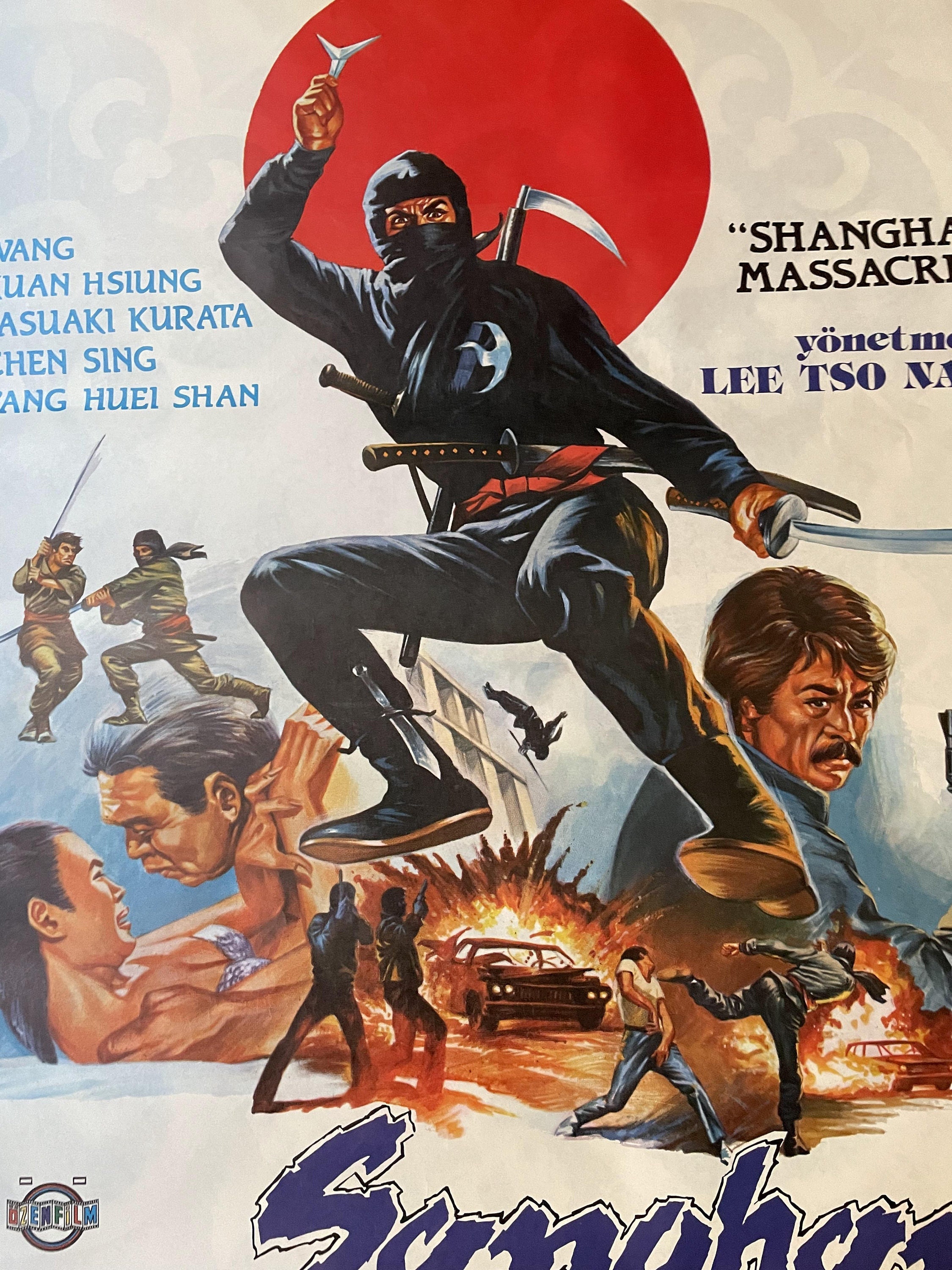 1981 Shanghai Massacre Gang War Original Vintage Turkish One Sheet ...