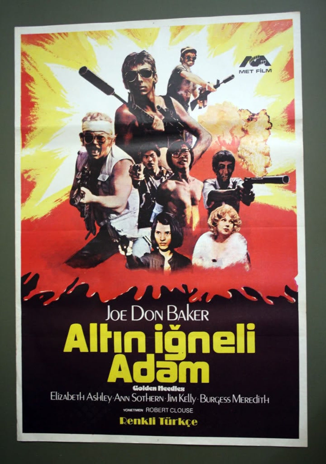 1974 Vintage Film Poster. Filmkunst. Retro Poster. Goldene Nadeln ...