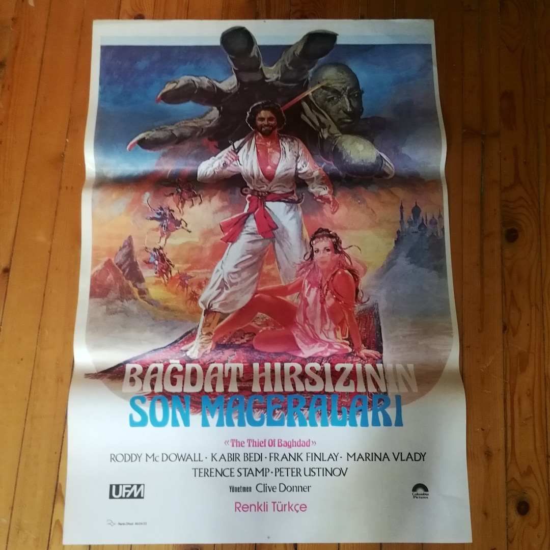 1978 Original Vintage Turkish One Sheet Movie Poster. the Thief of ...