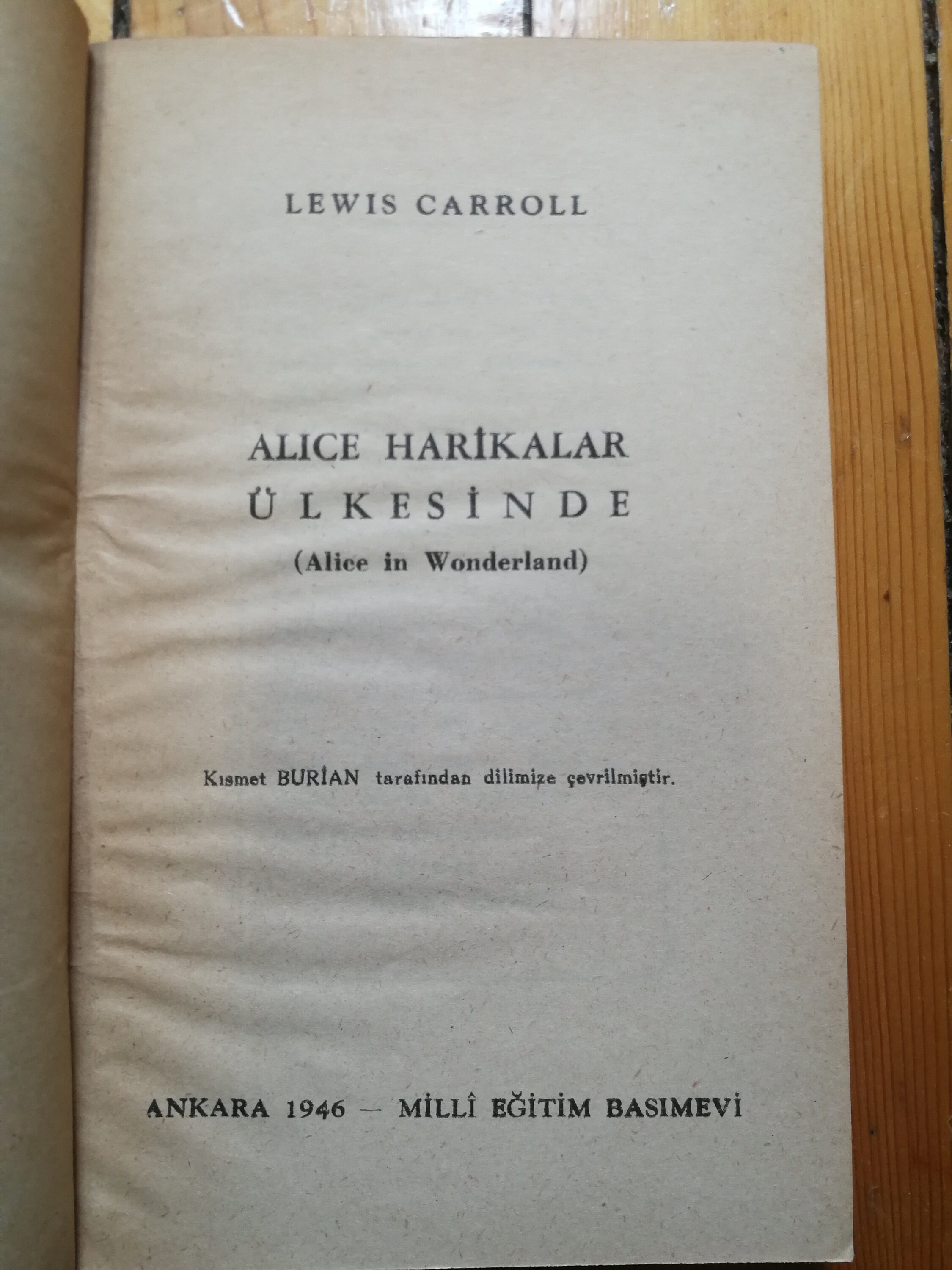 1946 Alice's Adventures in Wonderland Vintage Turkish - Etsy