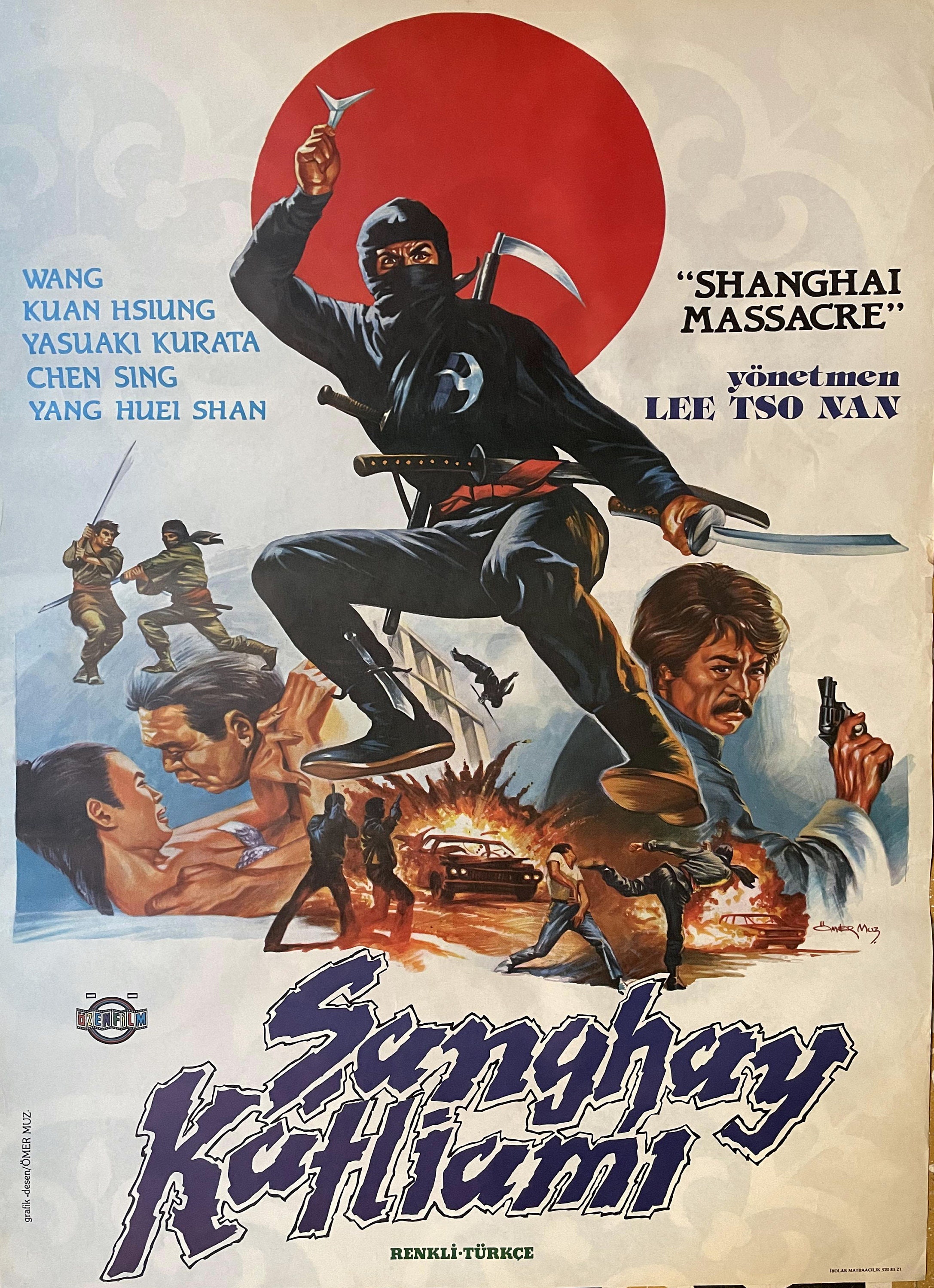 1981 Shanghai Massacre Gang War Original Vintage Turkish One Sheet ...