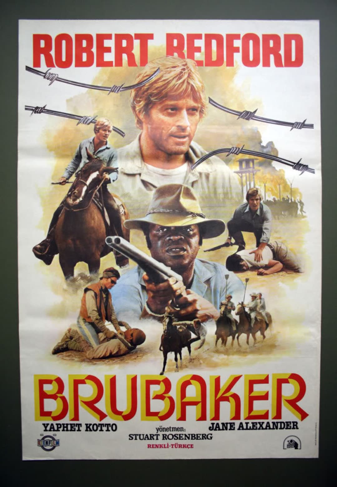Brubaker (1980) Original One-sheet Movie Poster. Robert Redford Vintage ...