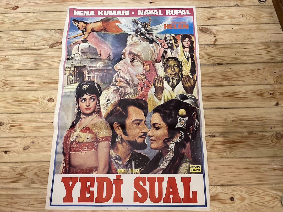 1971 Saat Sawal Yane Haatim Tai. Original One Sheet Movie - Etsy