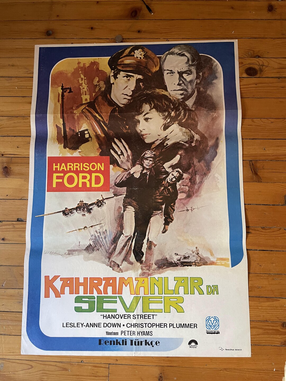 1979 Hanover Street Original Turkish Movie Poster.vintage Movie Poster ...