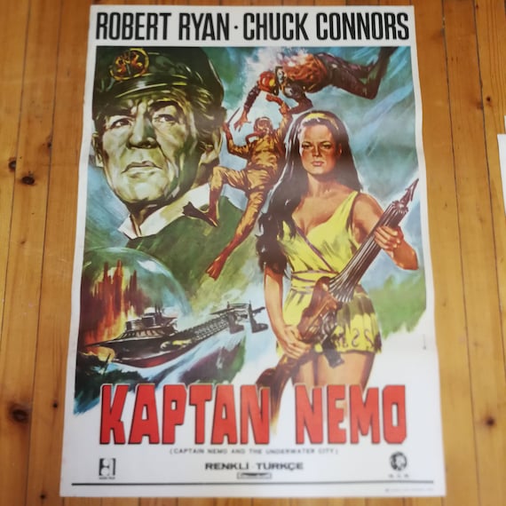 1969 Captain Nemo and the Underwater City Turkish Movie - Etsy