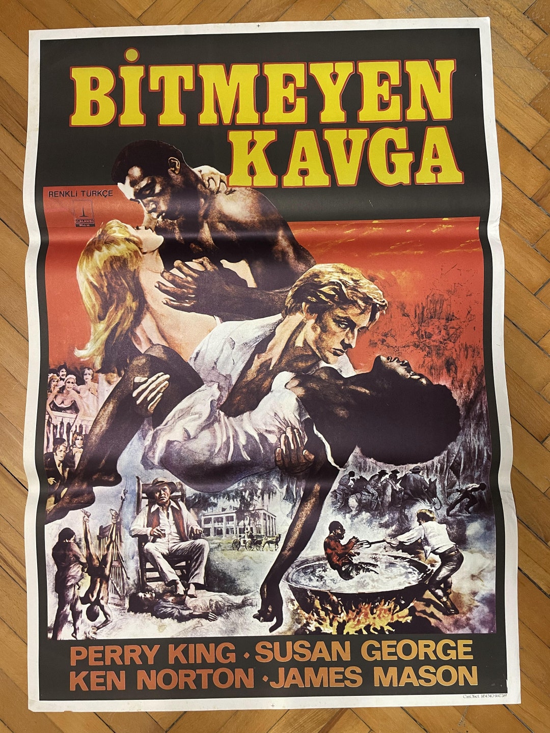 Mandingo 1975 Vintage Turkish Movie Poster Historical Movie Slavery ...