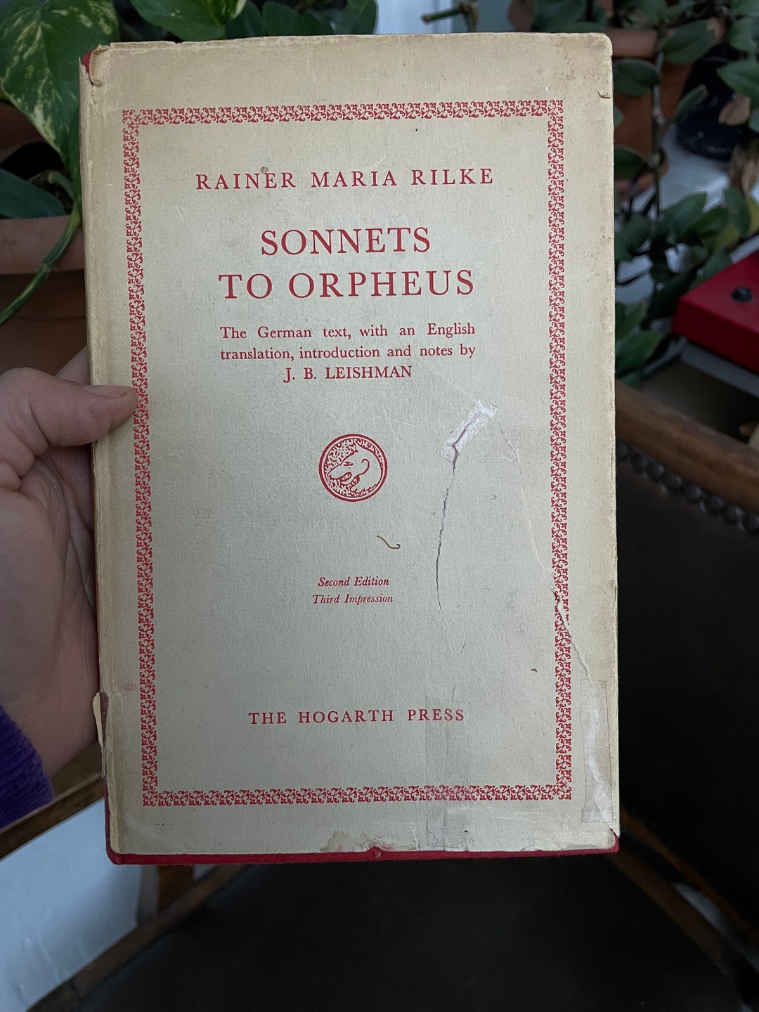 Sonnets to Orpheus by Rainer Maria Rilke 1967 Vintage Poetry Book ...