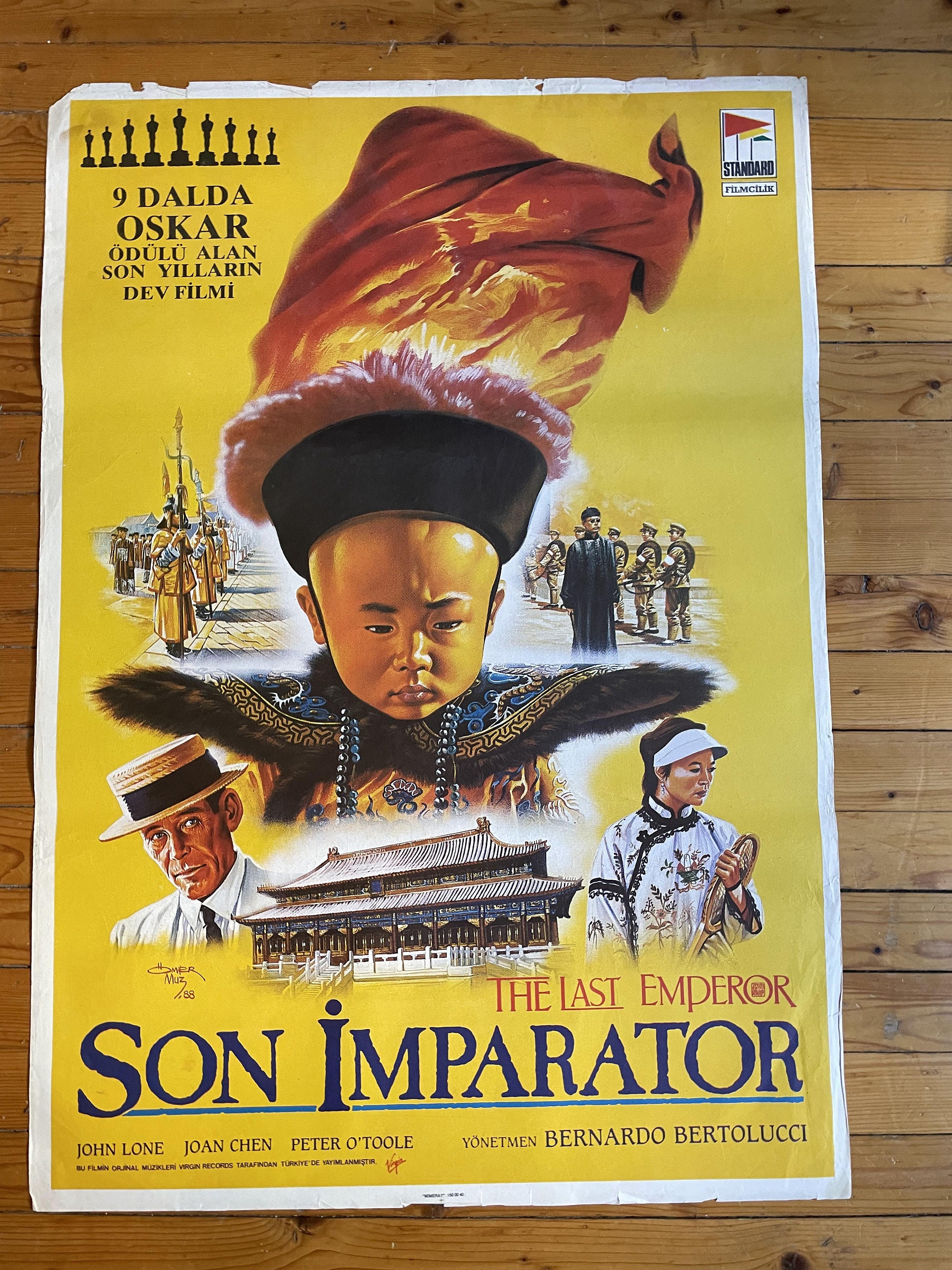 1987 the Last Emperor Original Turkish Movie Poster.vintage Epic Movie ...