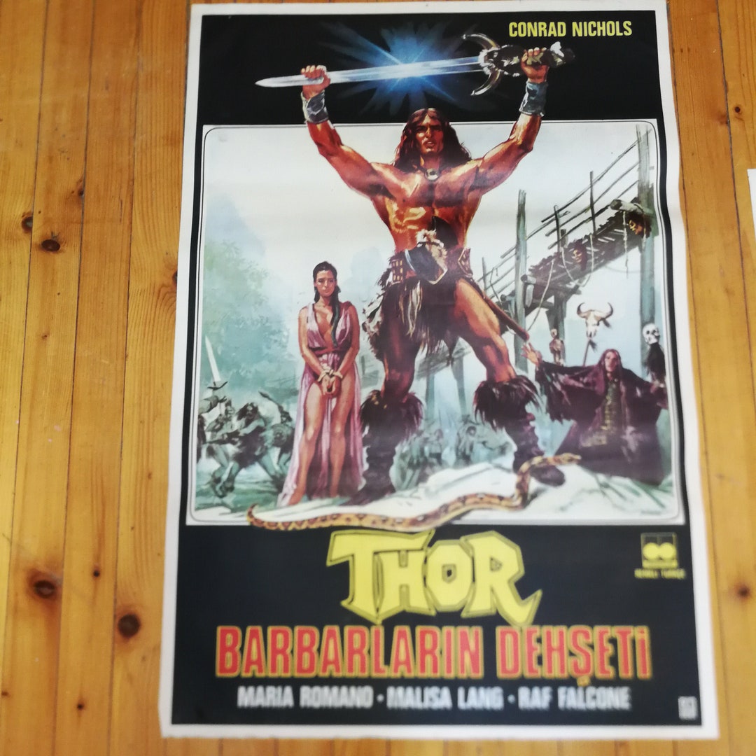 1983 Thor the Conqueror Vintage Movie Poster. Thor Il - Etsy