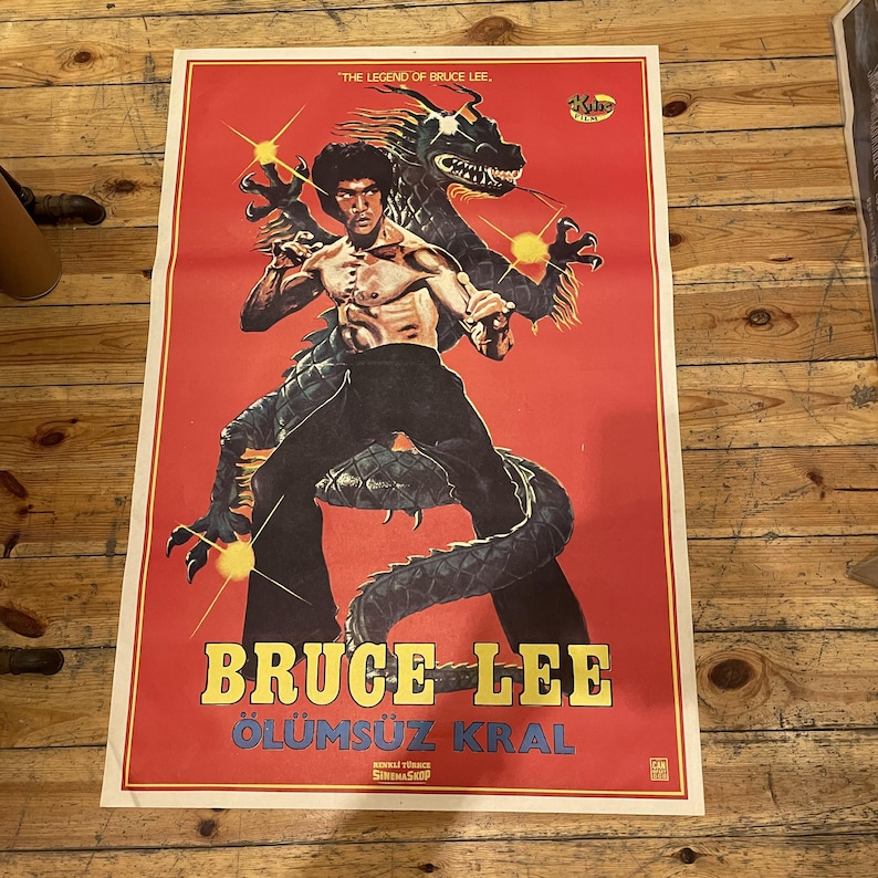 1976. Bruce Lee Superstar. Original One Sheet Movie Poster. Vintage ...