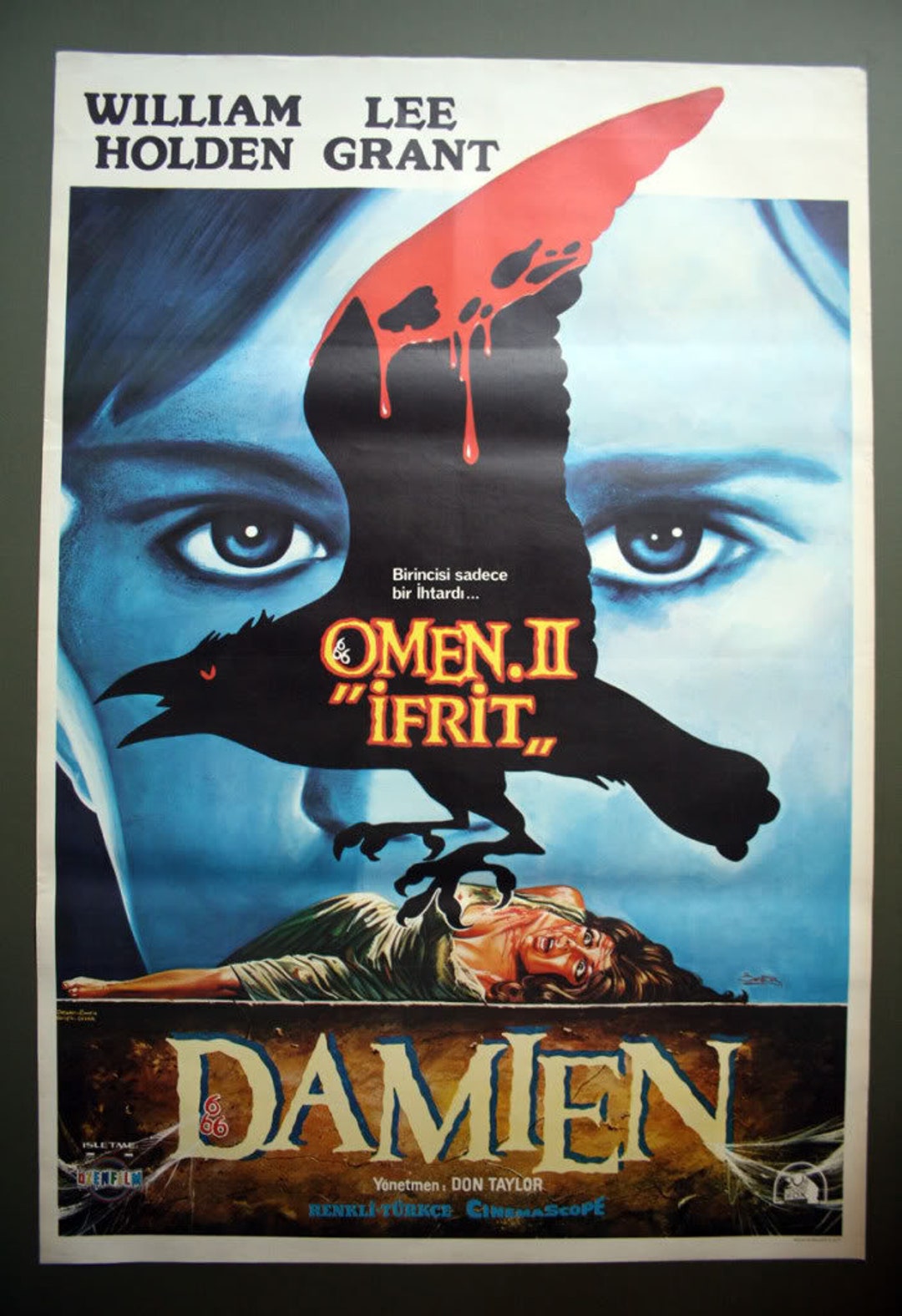 1978 Damien "omen Ii" Original Turkish One Sheet Movie Poster. Mike ...