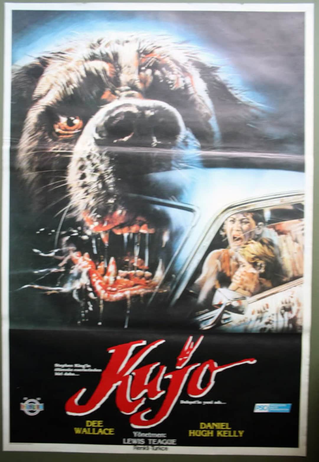 CUJO Illustration Art Cover Original Turkish Movie Poster H0RROR 1983 ...