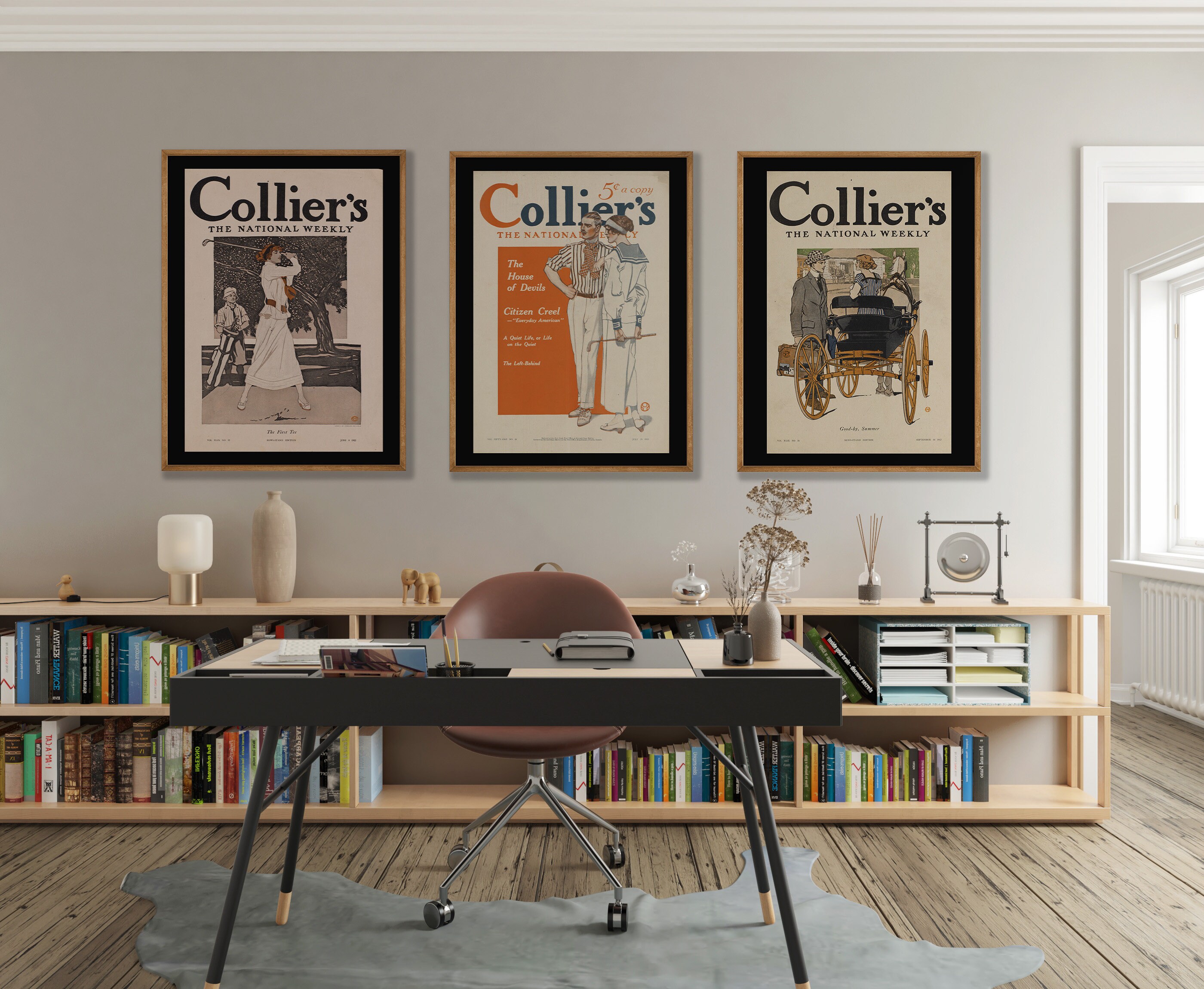 Collier's Vintage Posters - a Set of 3 Prints, DIGITAL DOWNLOAD ...