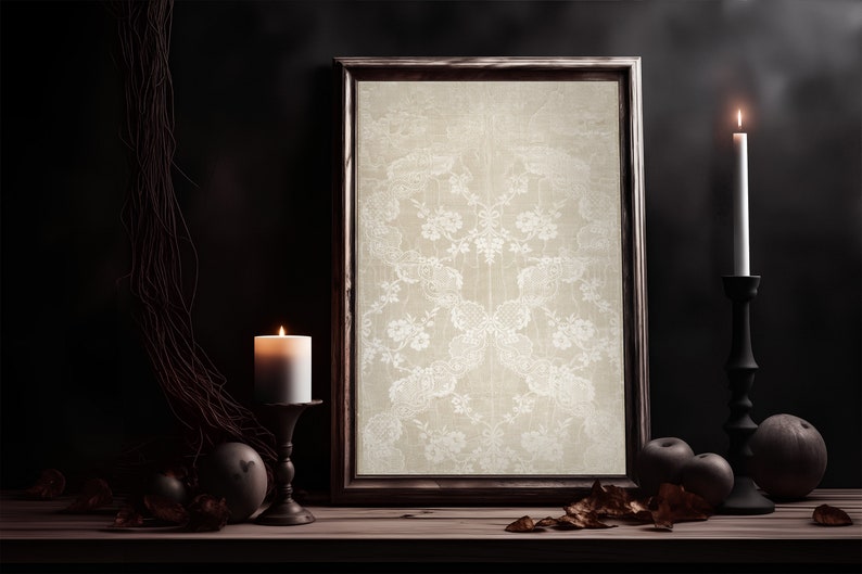 Antique Dutch Lace Floral Pattern, Neutral Tapestry Art Print, DIGITAL ...