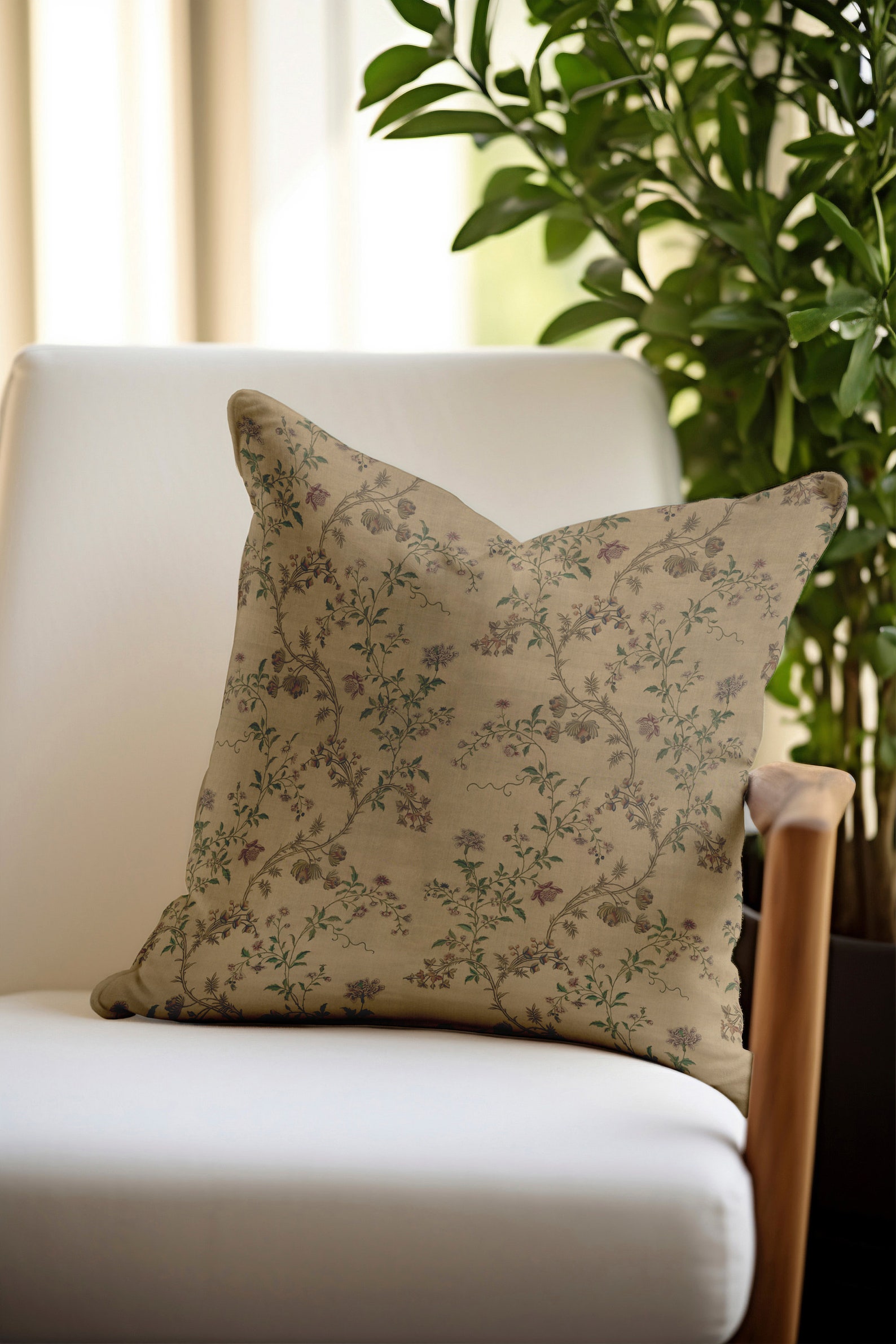 Antique Dutch Fabric Pattern With Floral Pattern Created Between C ...