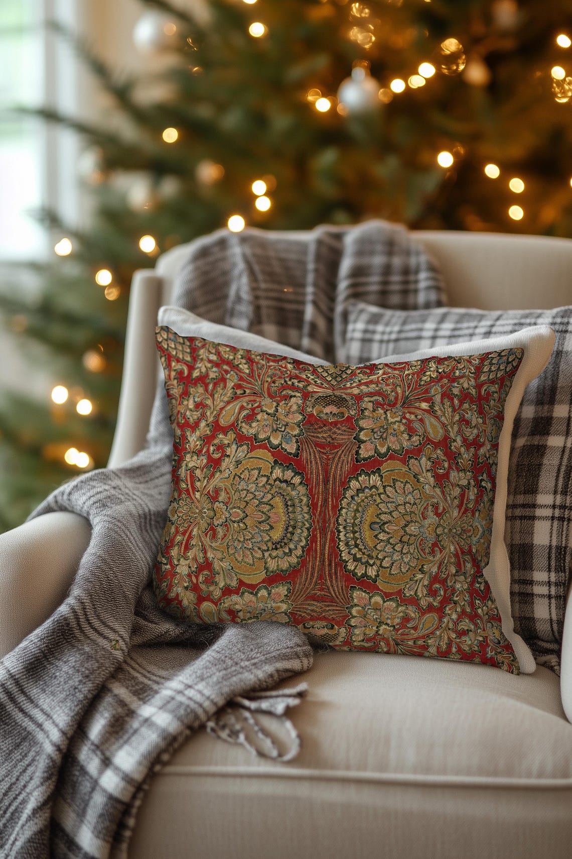Antique Dutch Fabric Pattern Created in C.1720 Printed Spun Pillow - Etsy
