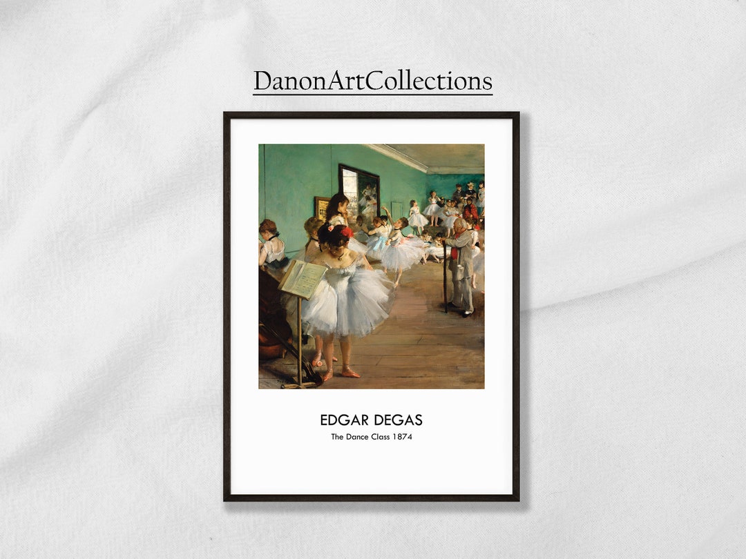 The Dance Class - Vintage Edgar Degas Dancers Painting, High-resolution ...