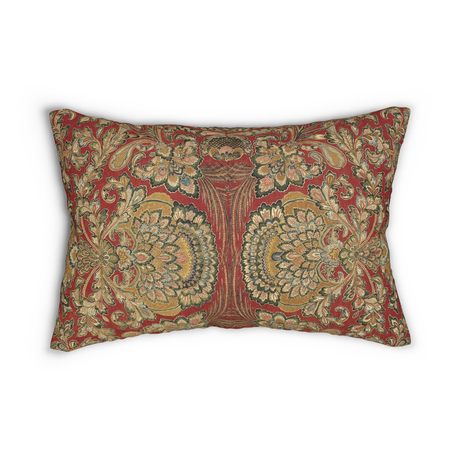 Antique Dutch Fabric Pattern Created in C.1720 Printed Spun Lumbar ...