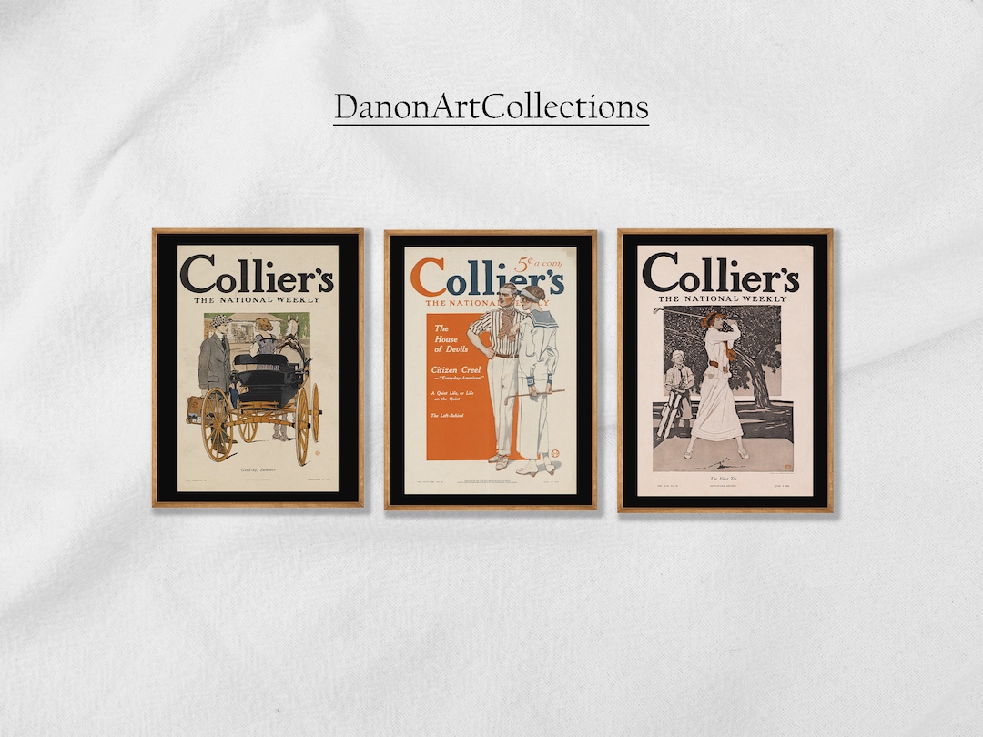 Collier's Vintage Posters - a Set of 3 Prints, DIGITAL DOWNLOAD ...