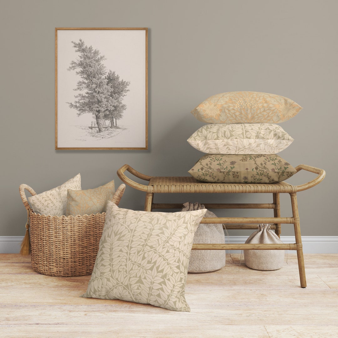 William Morris's Golden Branch (1872) Fabric Pattern Printed Pillow ...