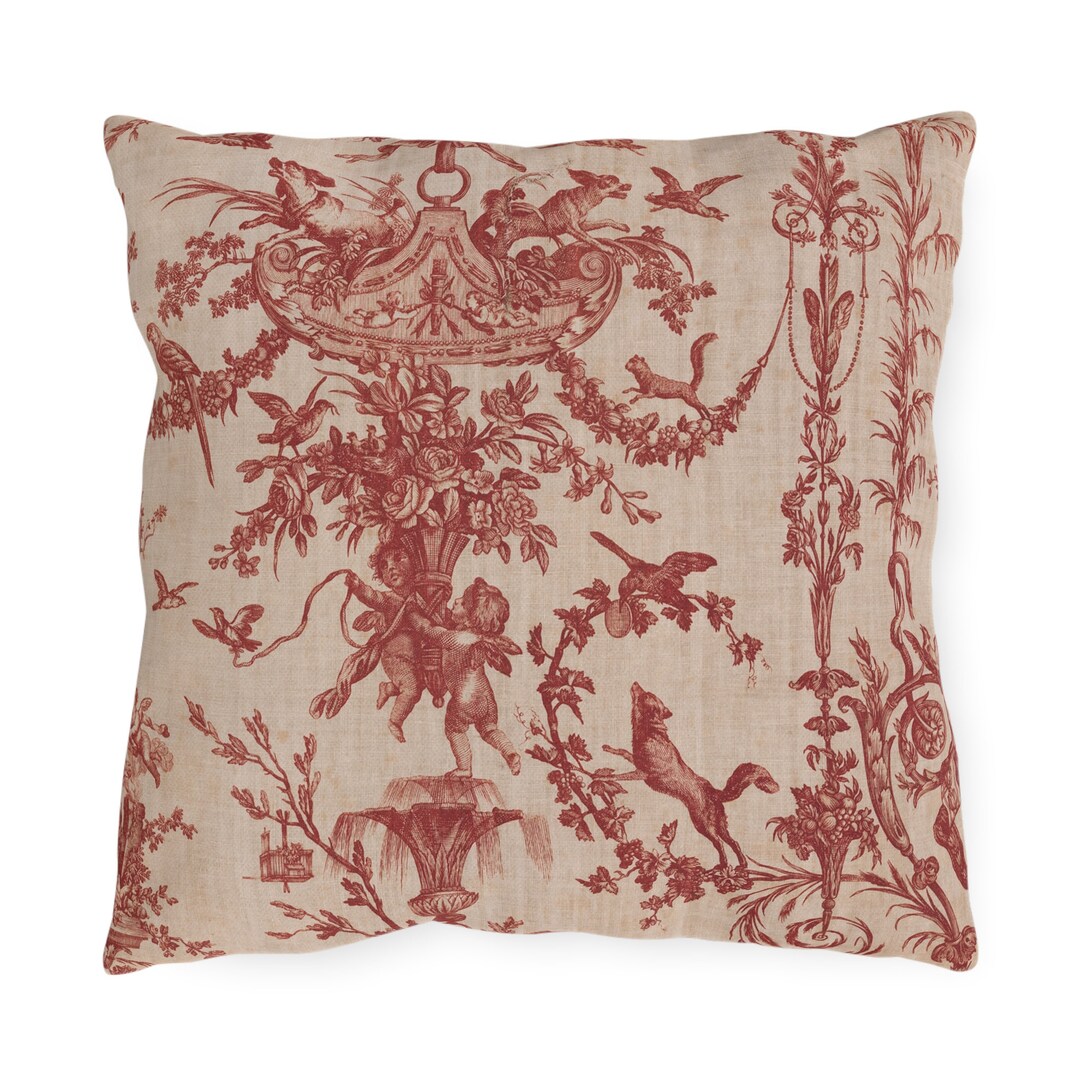Antique French Pattern Created in 1789 Printed Outdoor Pillow - Etsy