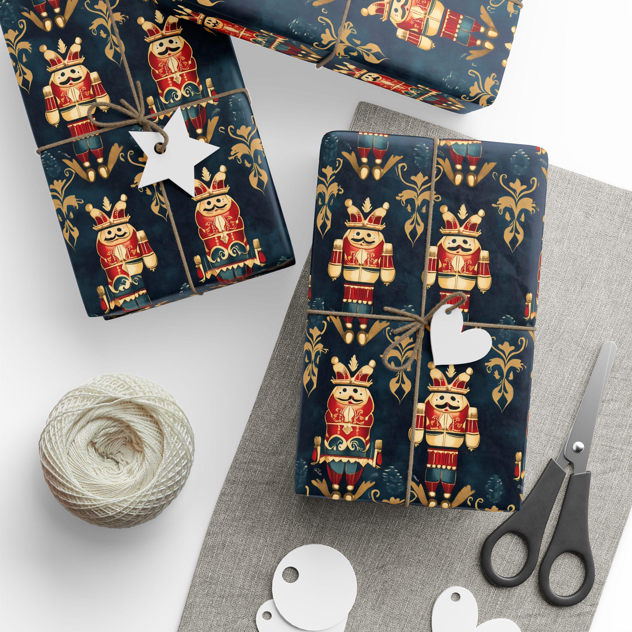 Christmas Nutcracker Wrapping Paper | Holiday Gift Wrap | Christmas ...