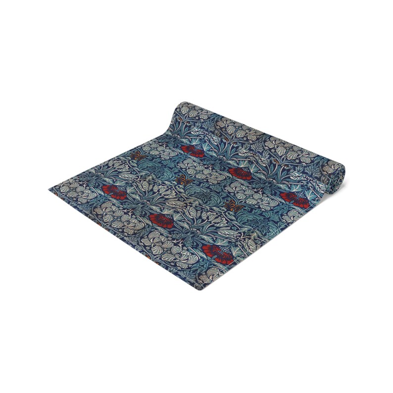 William Morris Woven Fabric Tulip & Rose Created in 1890 Printed Table ...