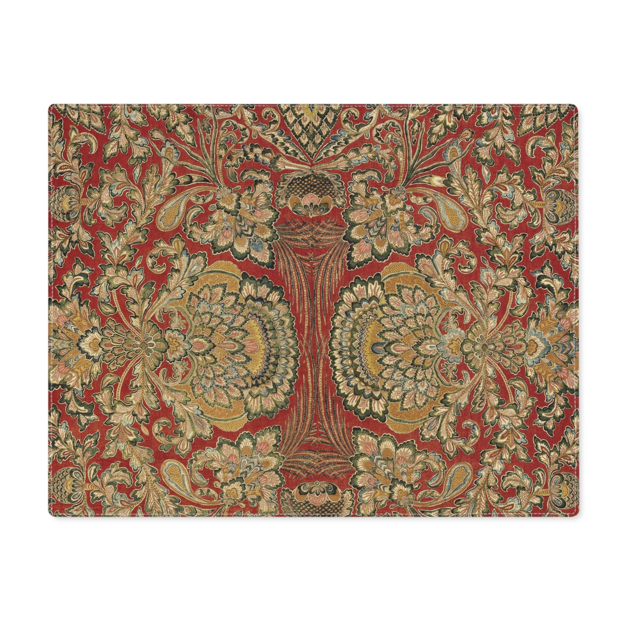 Antique Dutch Fabric Pattern Created in C.1720 Printed Cotton Placemat ...