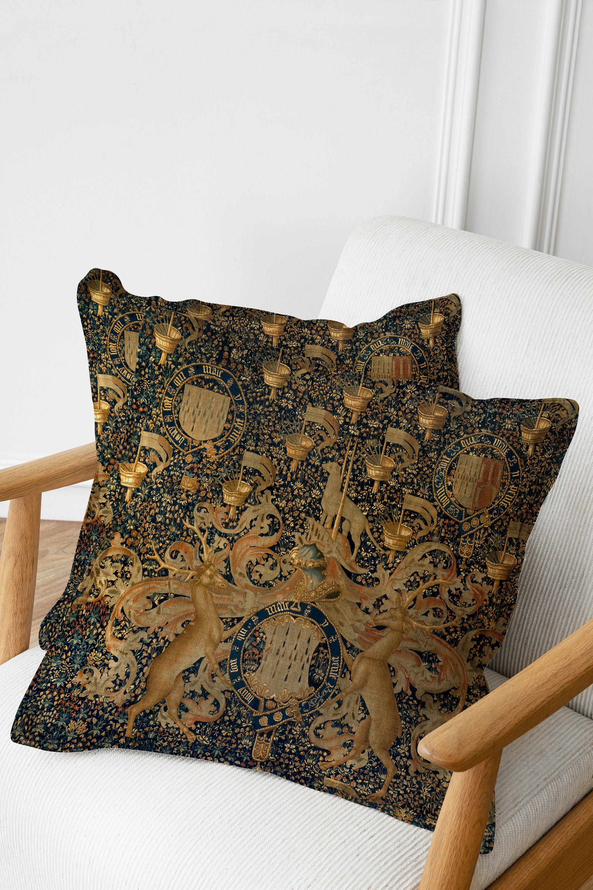 Antique Dutch Tapestry Created Ca. 1488-1501 Printed Pillow Case - Etsy