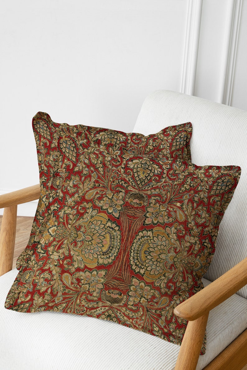 Antique Dutch Fabric Pattern Created in C.1720 Printed Spun Pillow - Etsy
