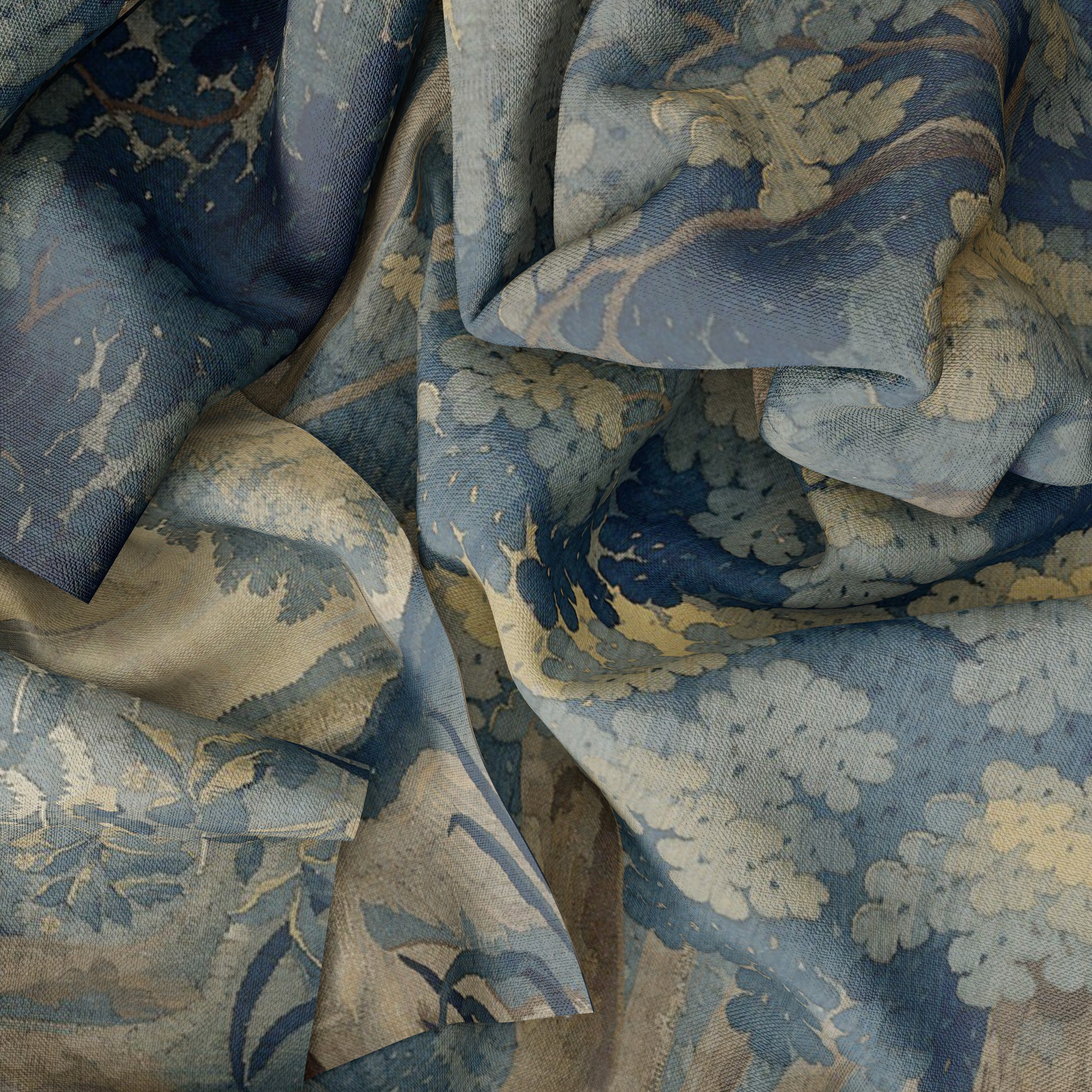 Antique Dutch Landscape Verdure Sherpa Fleece Blanket | 17th Century ...