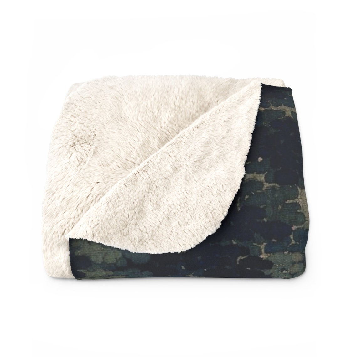 Antique Dutch Landscape Verdure Sherpa Fleece Blanket | 17th Century ...