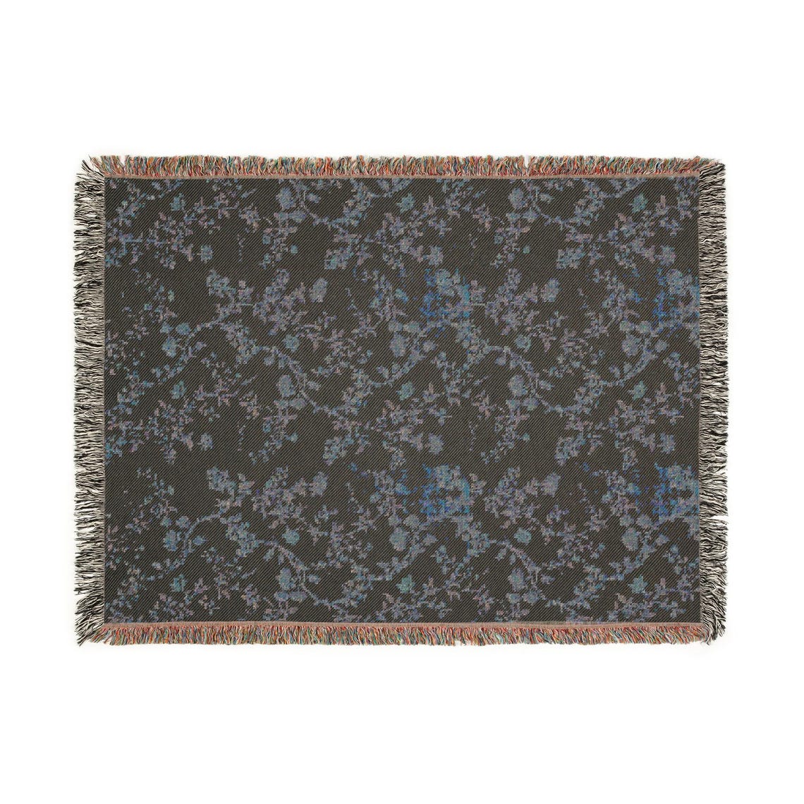 Antique Dutch Fabric With Decor of Branches, Leaves, Flowers, and ...