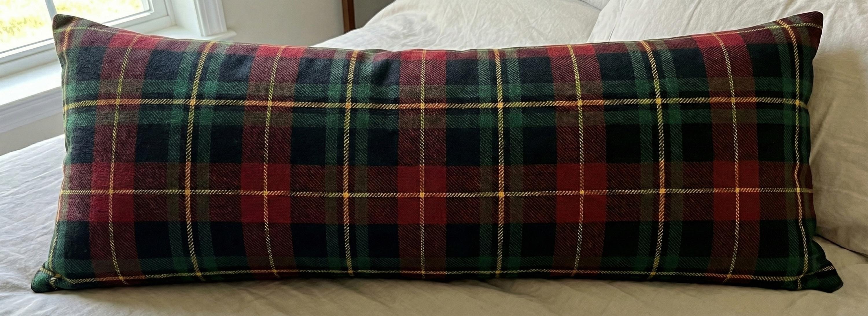 Ralph-inspired Tartan Plaid Body Pillow | Classic Old Money Home - Etsy